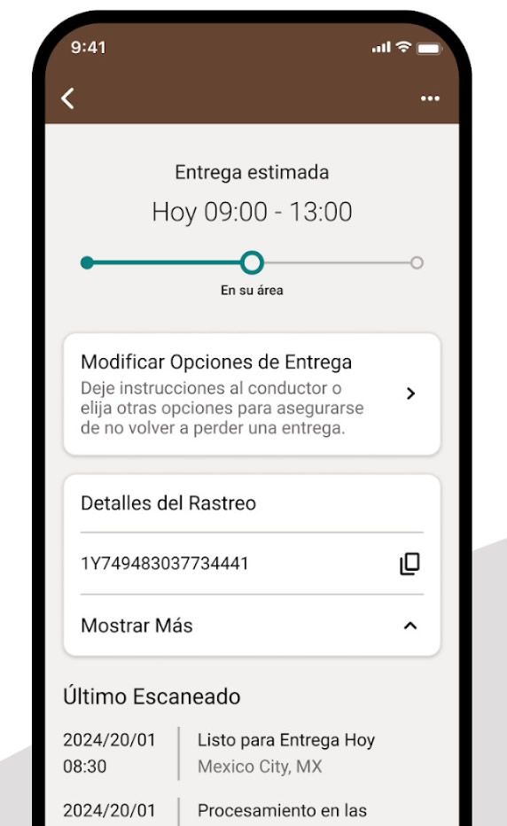 Rastrear paquete UPS - Rastrear envío