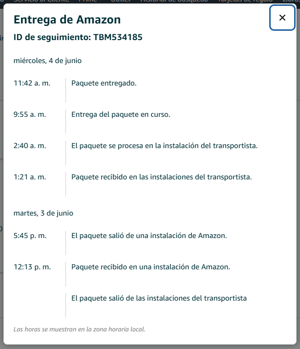 Rastrear paquete Amazon - Rastrear envío